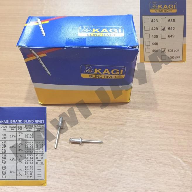 Jual Paku Rivet Riveti Blind 440 435 450 Paku Tembak 1 Kotak isi ...