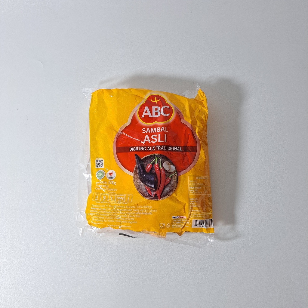 Jual ABC Sambal Asli sachet 176gr (22x8gr) | Shopee Indonesia