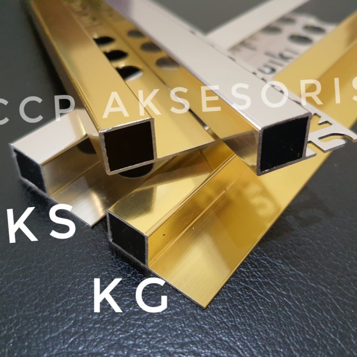Jual *$*$*$*$] Tile Trim / Kuku Macan / Corner Trim Aluminium SQUARE ...