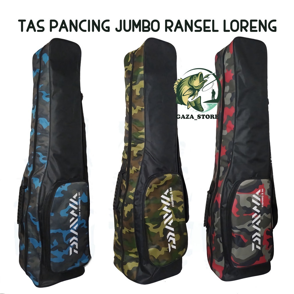 Jual Tas Pancing Jumbo Ransel Dan Jinjing Loreng Daiwa Ukuran 80/100 ...