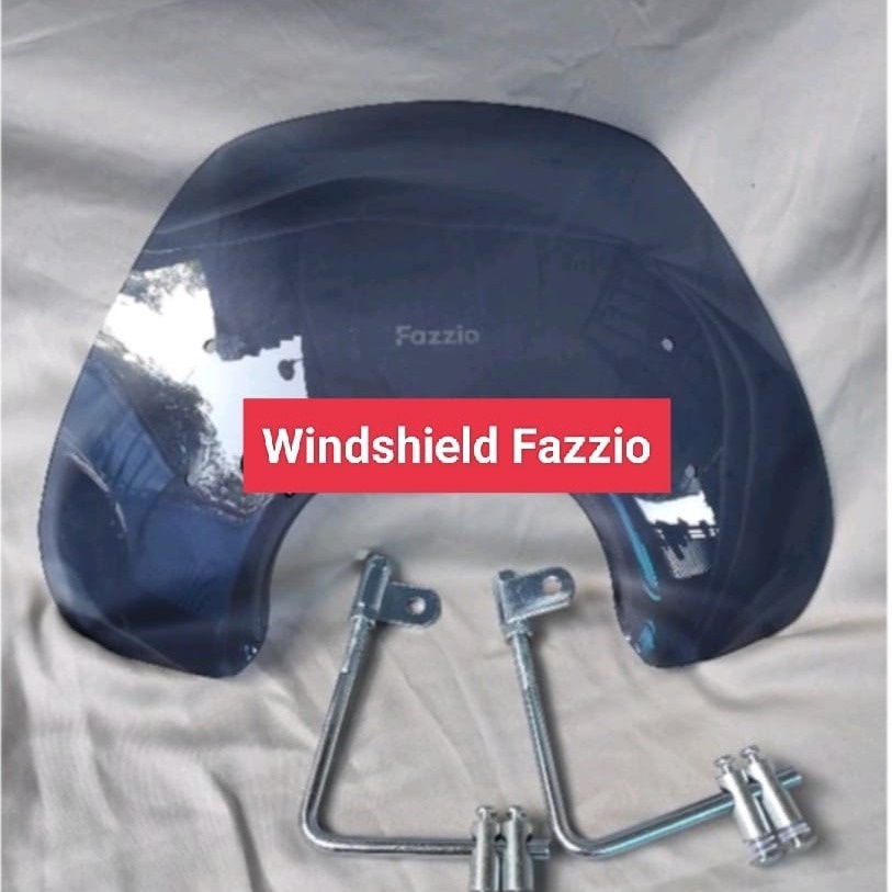 Jual Visor Fazzio 125 Visor Tadah Angin Tameng Pelindung Dada Winsil ...