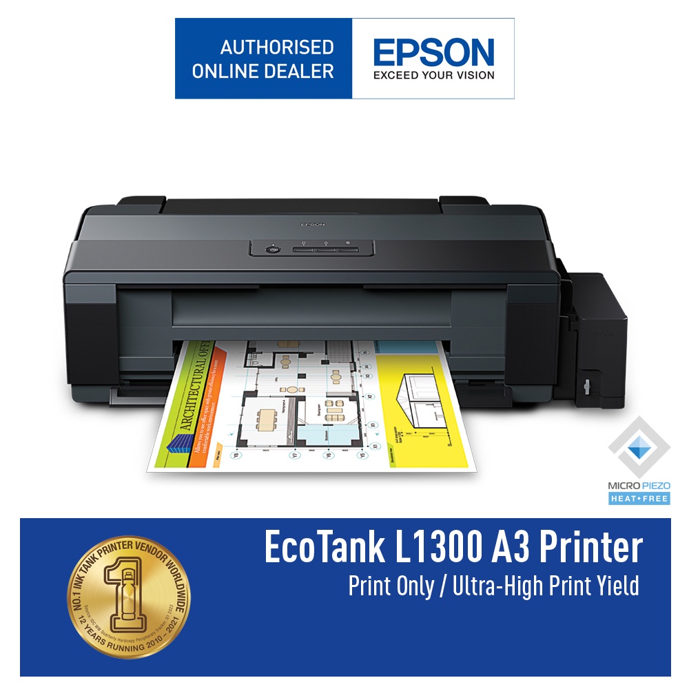 Jual EPSON Printer L1300 - A3+ Inktank (Print Only) | Shopee Indonesia