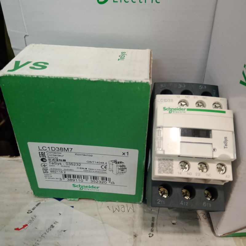 Jual Kontaktor Schneider LC1D38M7 220V 380V 110V LC1D38 M7 | Shopee ...