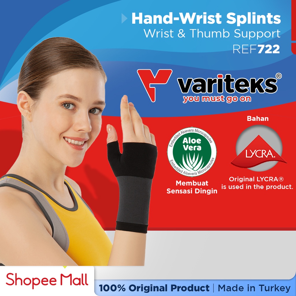 Jual VARITEKS 722 Wrist and Thumb Support (Perlengkapan Olahraga ...