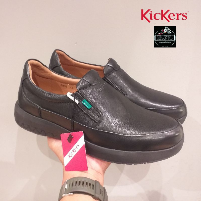 Jual sepatu pria kickers 3908 black original kulit asli | Shopee Indonesia