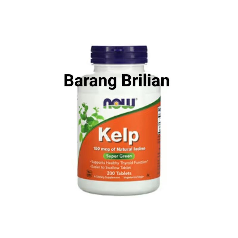 Jual Now Kelp 150 mcg Natural Iodine 200 Tablet Tiroid Sehat | Shopee Indonesia
