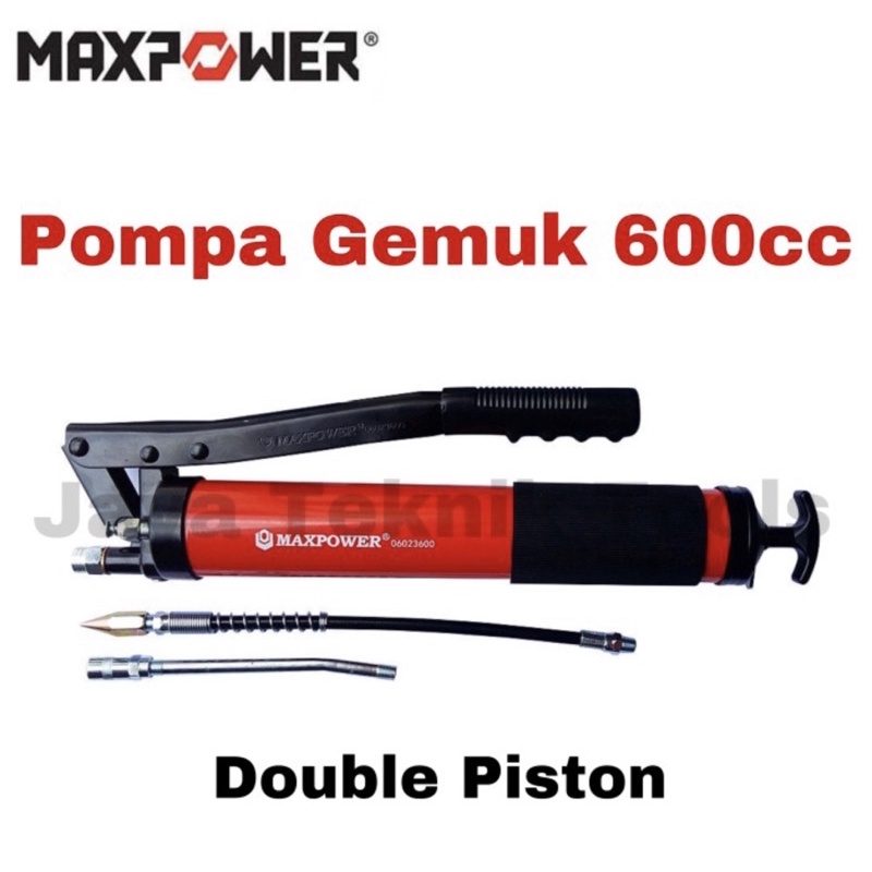 Jual Pompa Gemuk Maxpower Double Piston Ganda Grease Gun Lever Pump ...