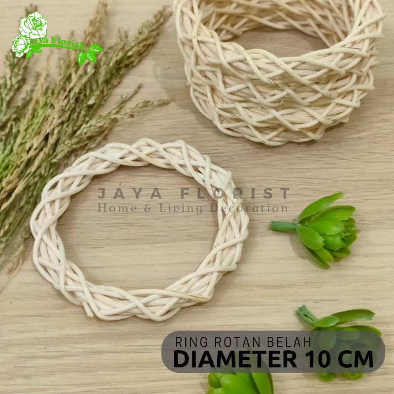 Jual Ring Rotan Dekorasi Diameter 10 cm Ring Rotan Belah Dekorasi ...