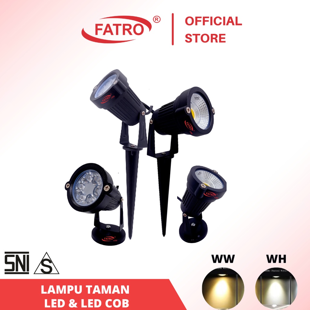 Jual FATRO LAMPU TAMAN TANCAP / TEMPEL 5WATT/3WATT MODEL MATA DAN COB ...