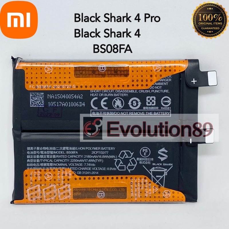 Jual Baterai batre Xiaomi BlackShark 4 BlackShark 4pro BS08FA Original ...