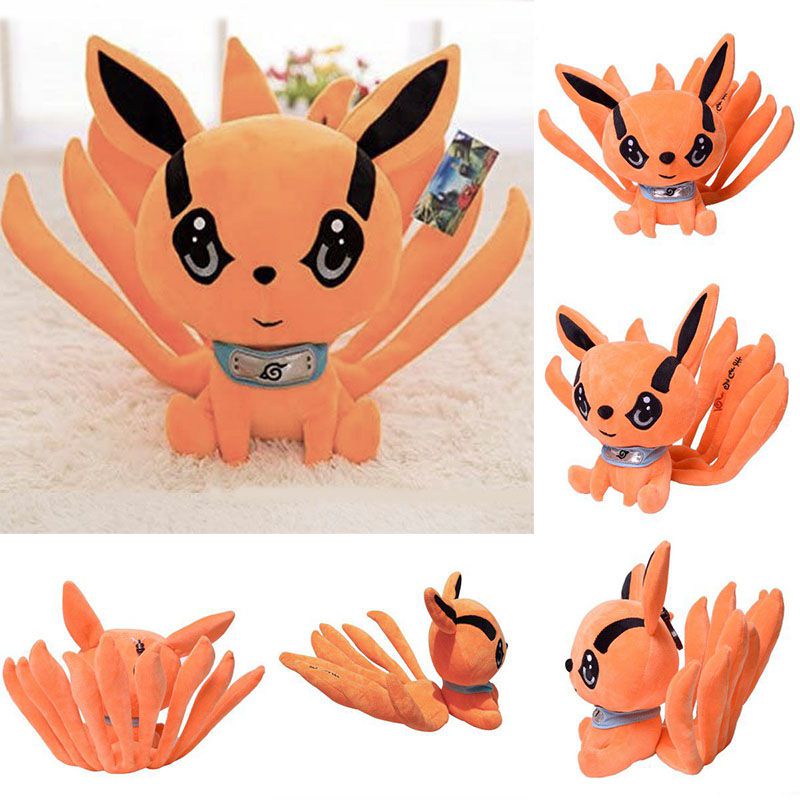 Jual Mainan Boneka Desain Naruto Kurama kyubi Ninetails ibi Ukuran 25cm ...