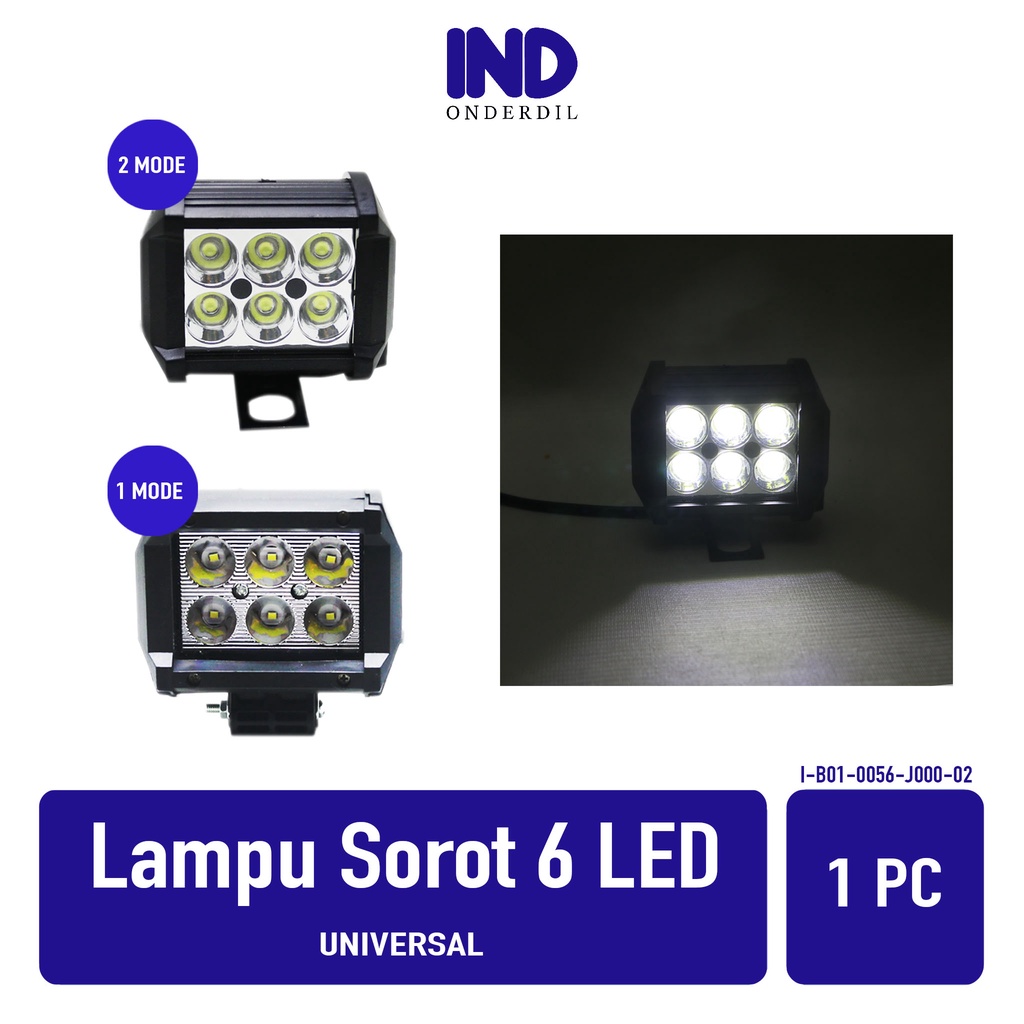 Jual Lampu Sorot-Tembak-Cree-Worklight-Work Light-Kotak Motor CWL 6 Titik-LED Mini-Kecil Mode ...