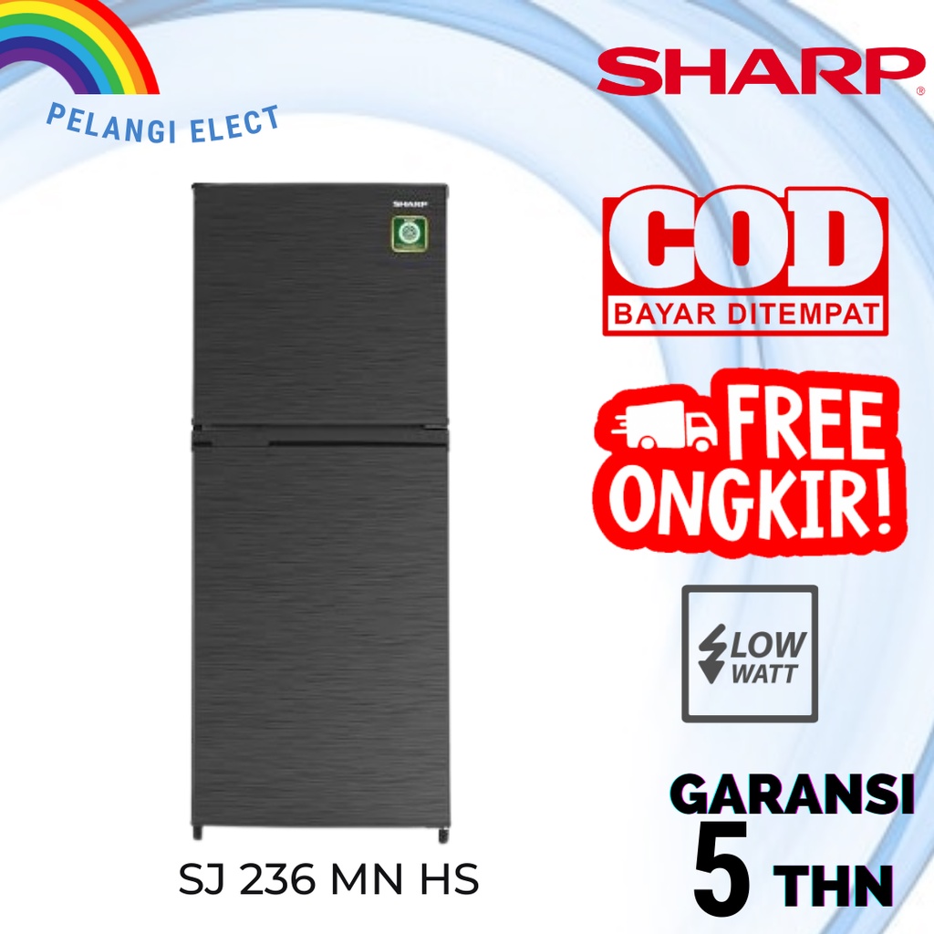 Jual Kulkas 2 Pintu SHARP SJ 236 MN HS 205 Liter DEFROST | Shopee Indonesia