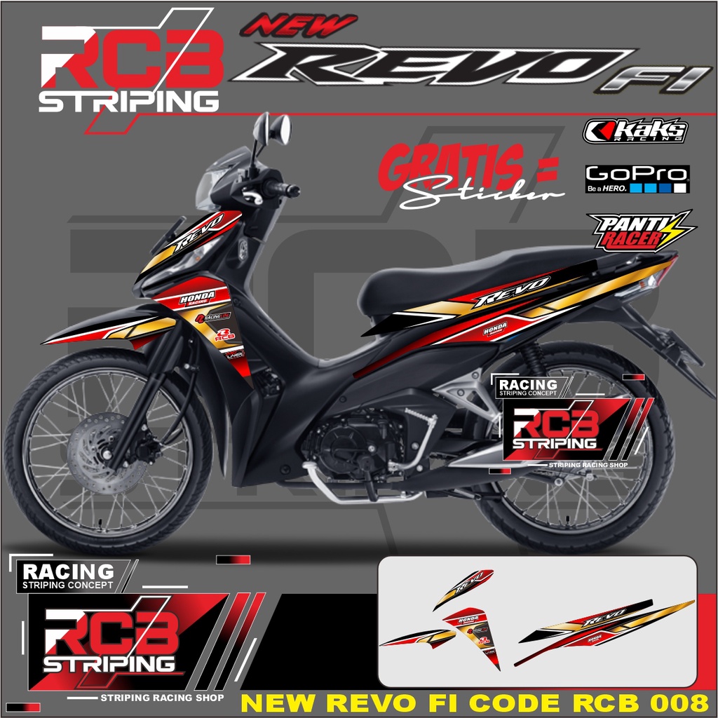 Jual STICKER STRIPING LIST VARIASI REVO FI NEW / REVO FIT INJEKSI ...