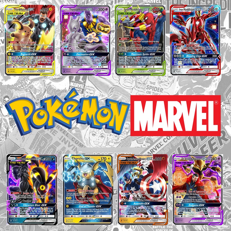 Jual KARTU POKEMON TCG HOLOGRAM SPECIAL MARVEL CHARACTERS | Shopee ...
