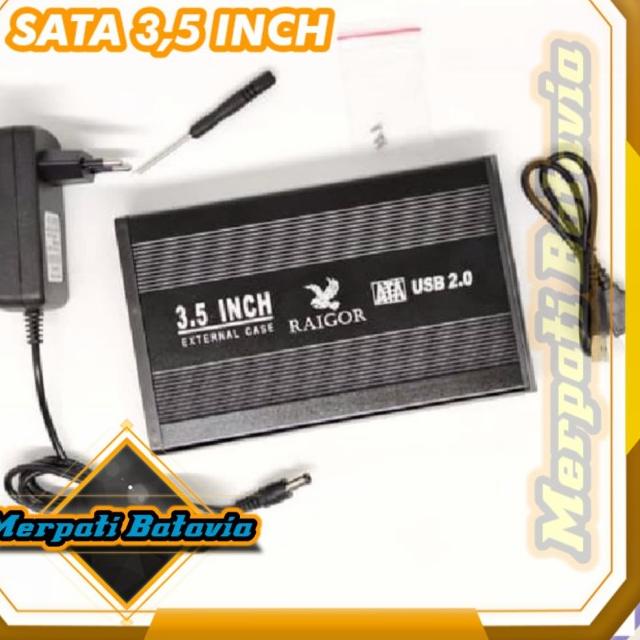 Jual Casing Harddisk Eksternal for Hardisk PC 3,5" case Port SATA Usb 2 ...