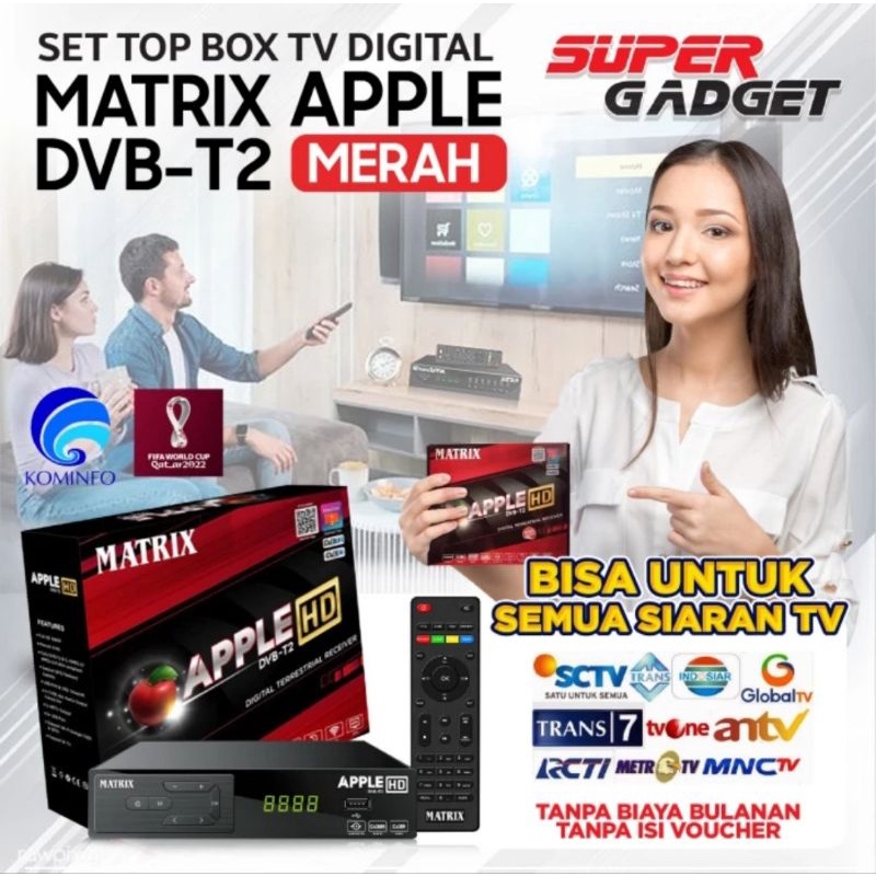 Jual Set Top Box Matrix Apple DVBT-2 | Shopee Indonesia