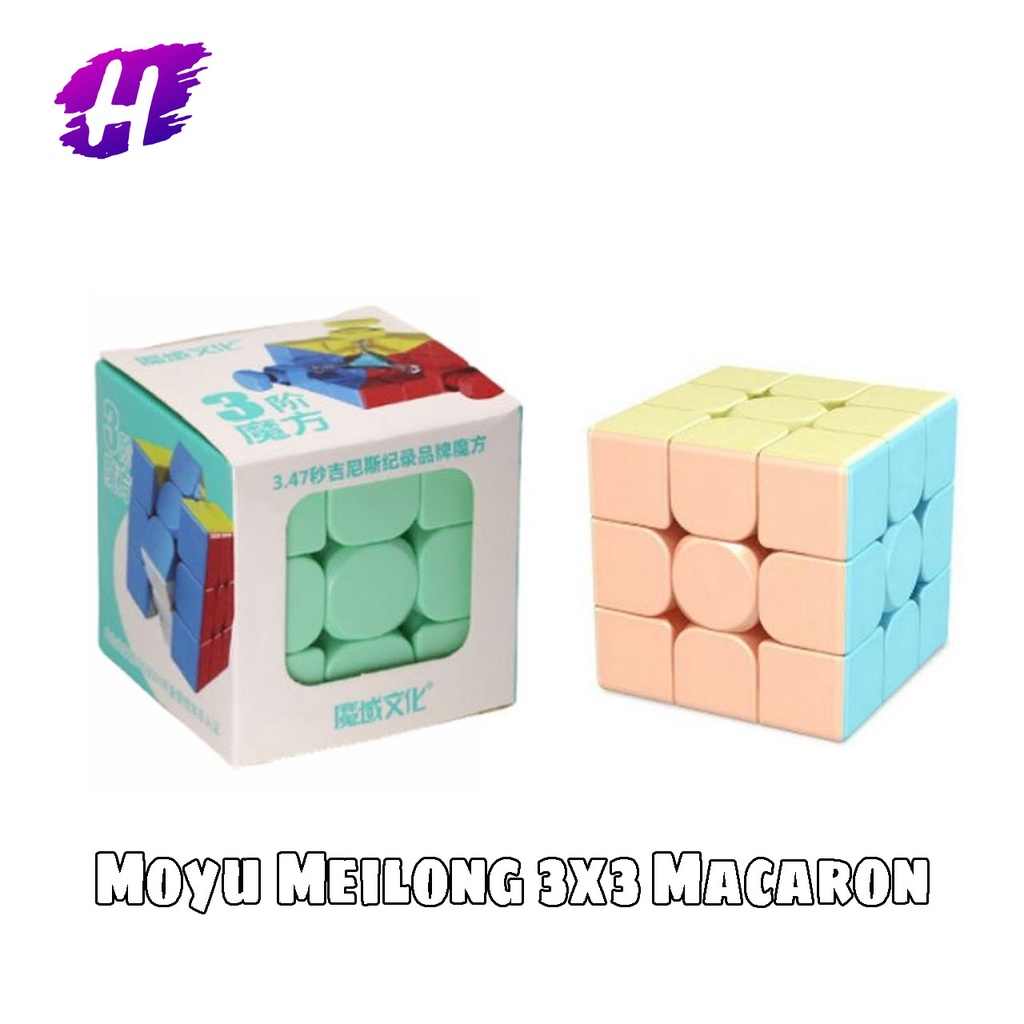 Jual Rubik 3x3 Moyu Meilong 3x3 Macaron ORIGINAL | Shopee Indonesia