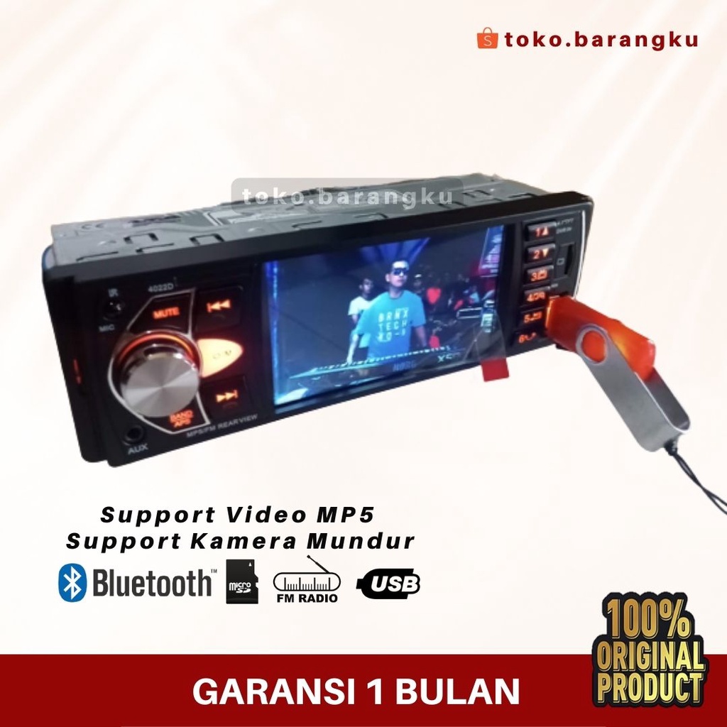 Jual Head Unit Tape Mobil Single Din MP5 Player Bluetooth Monitor LCD 4 ...