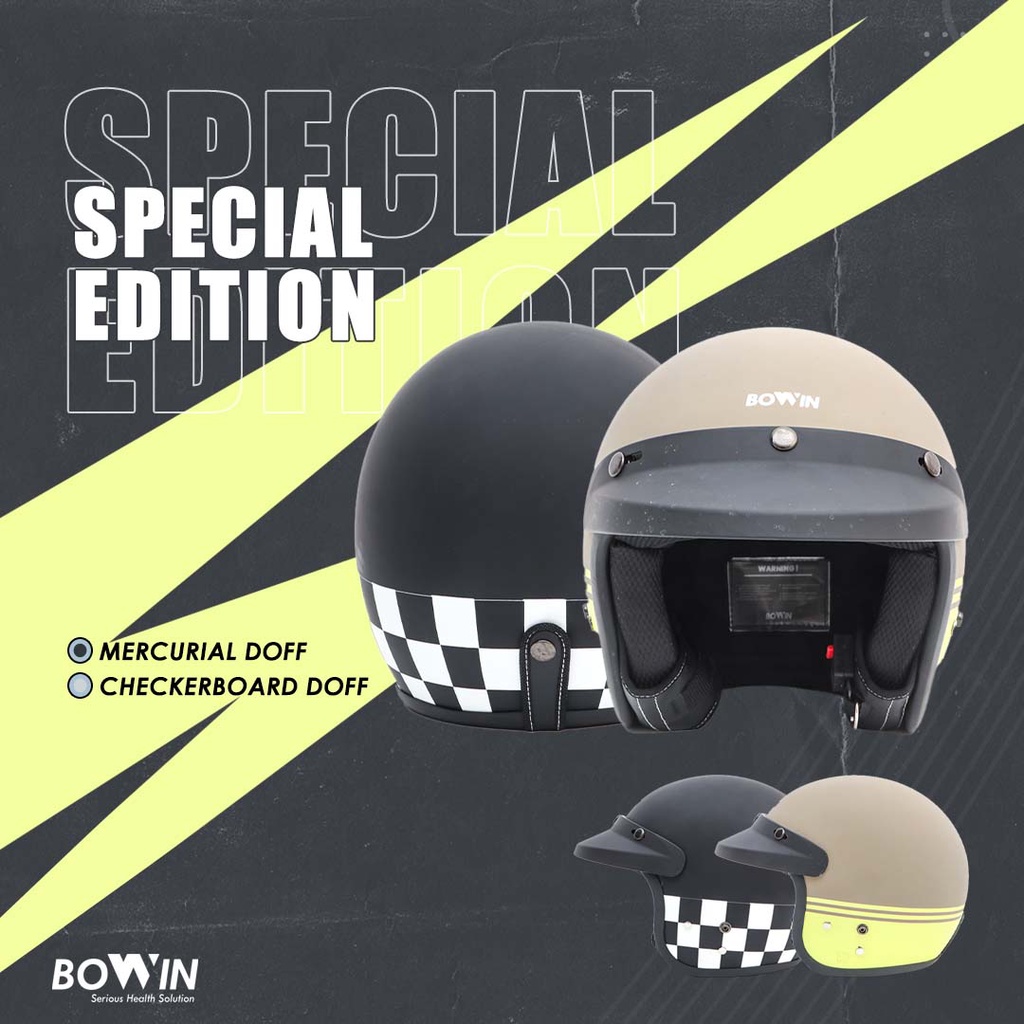 Jual Bowin Helm Bogo Special Edition (Helm Standard SNI / Helm Half ...