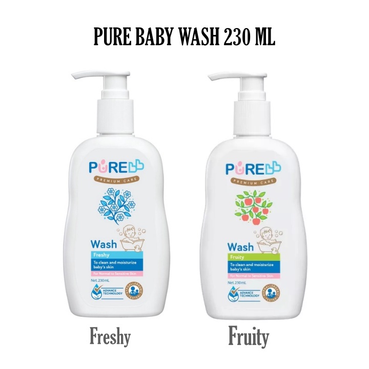 Jual SABUN MANDI PURE BABY WASH 230ML KEMASAN BOTOL PUMP | Shopee Indonesia