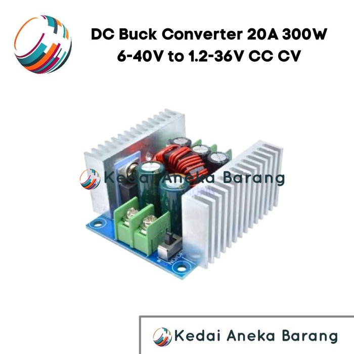 Jual Power Supply Dc Step Down Buck Converter 300W 20A 6-40V 1.2-36V Cc ...