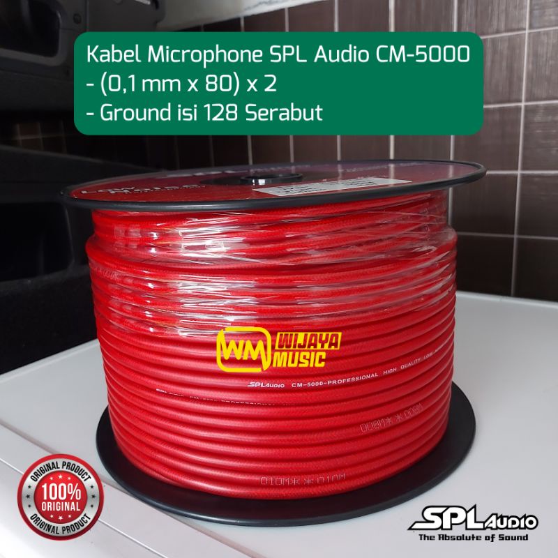 Jual Kabel Microphone SPL Audio CM5000 Panjang 5 Meter Harga Rp.90.000,- (warna merah) | Shopee ...