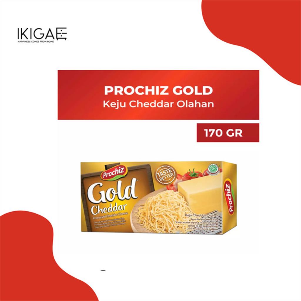 Jual PROCHIZ KEJU / CHEESE GOLD CHEDDAR 160 GR | Shopee Indonesia