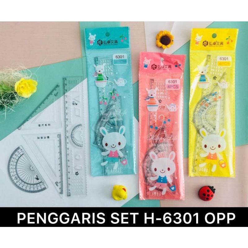 Jual penggaris Set 4 In 1 | Shopee Indonesia