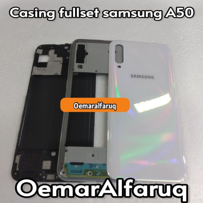 Jual Kesing Housing Casing Fullset Samsung A50 Original Backdoor Plus Bezel - Hitam | Shopee ...