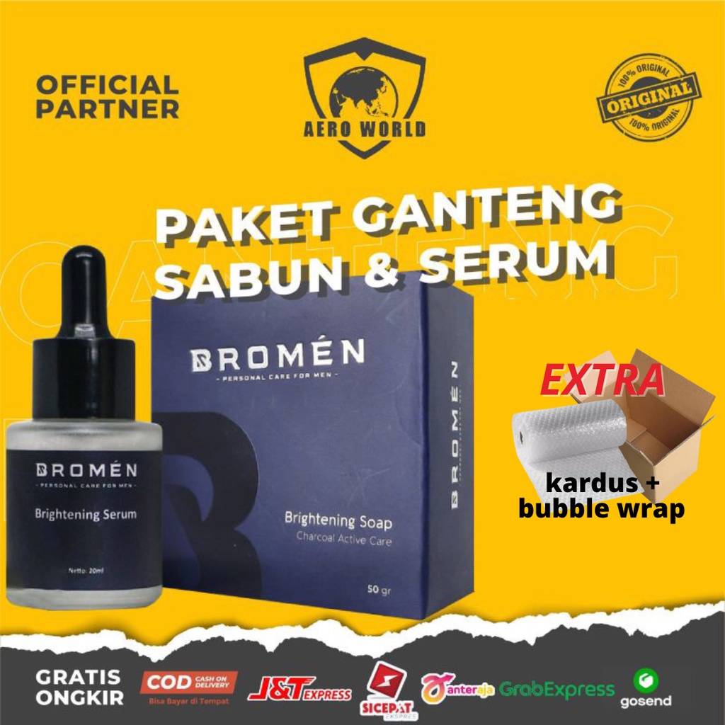 Jual BROMEN PAKET HEMAT !!! Paket Sabun dan Serum BROMEN Skincare Sabun ...