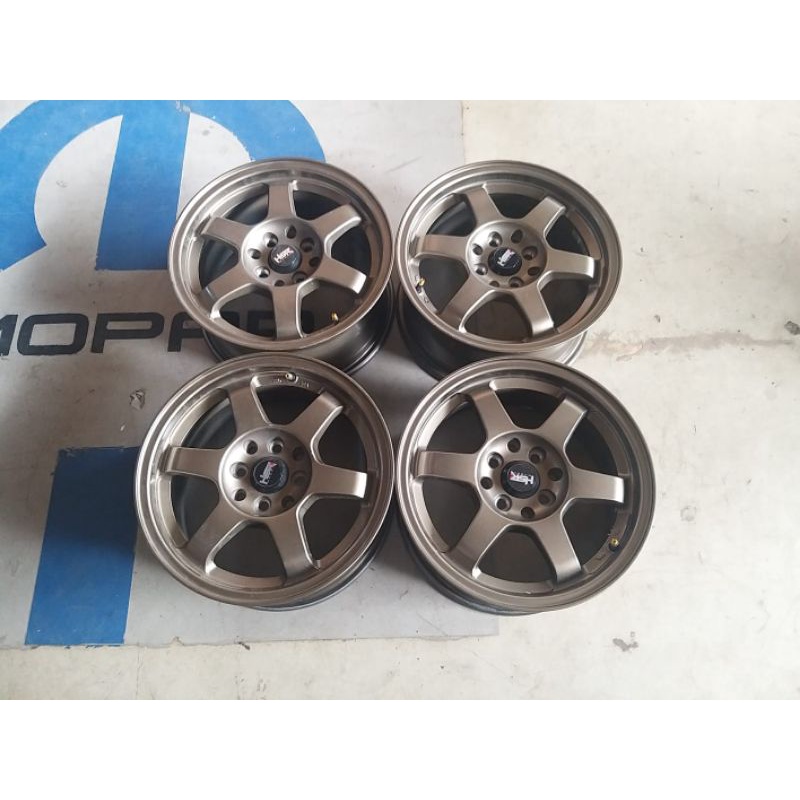 Jual velg bekas racing hsr tokyo ring 15 lebar 7 et 35 pcd 4x100/114 | Shopee Indonesia