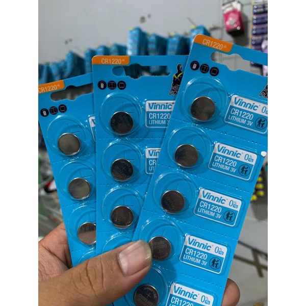 Jual Batre vinnic CR1220 lithium 3V satuan | Shopee Indonesia