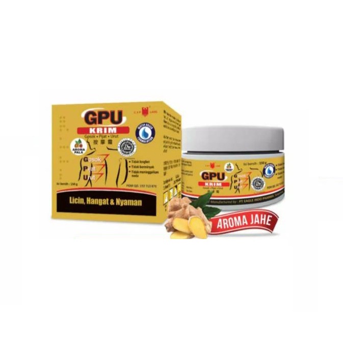 Jual GPU Krim Pijat/Urut Pala/Jahe 60g - 150g | Shopee Indonesia