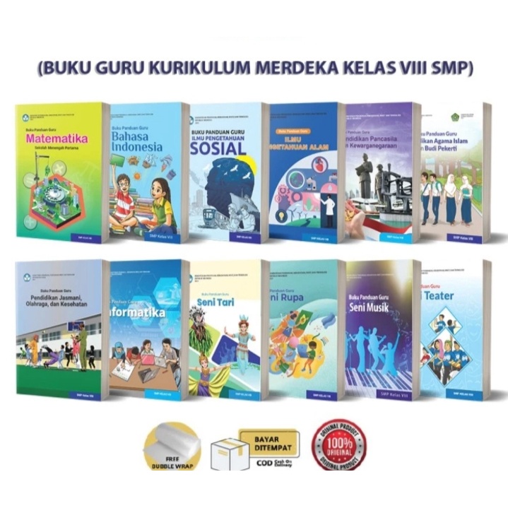 Jual ORI harga satuan buku panduan guru kurikulum merdeka untuk SMP/Mts kelas 8 edisi revisi ...