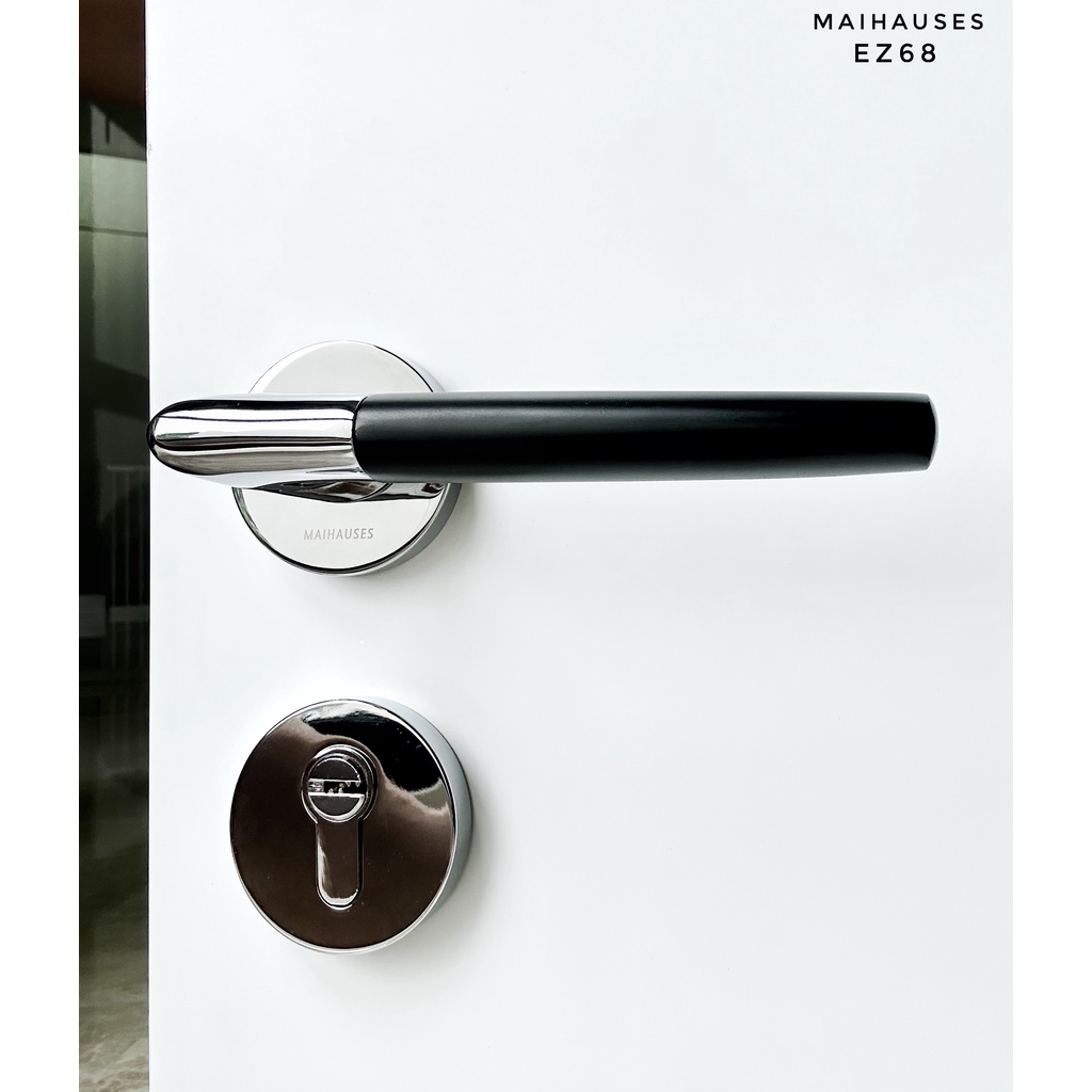 Jual Gagang Pintu Set Door Handle Minimalis Besi Chrome Aluminium Zinc ...