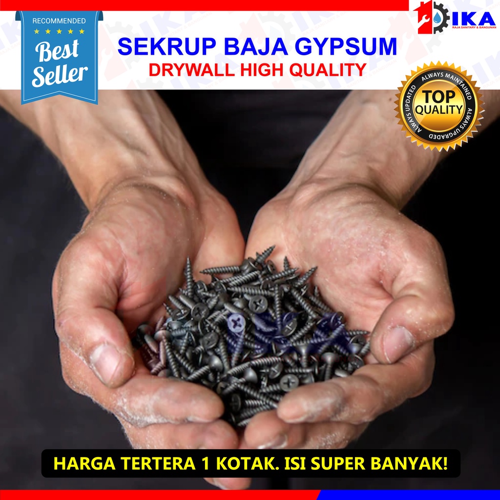 Jual [Harga per Kotak] Sekrup Gypsum Baja / Baut Skrup Kayu Drywall ...