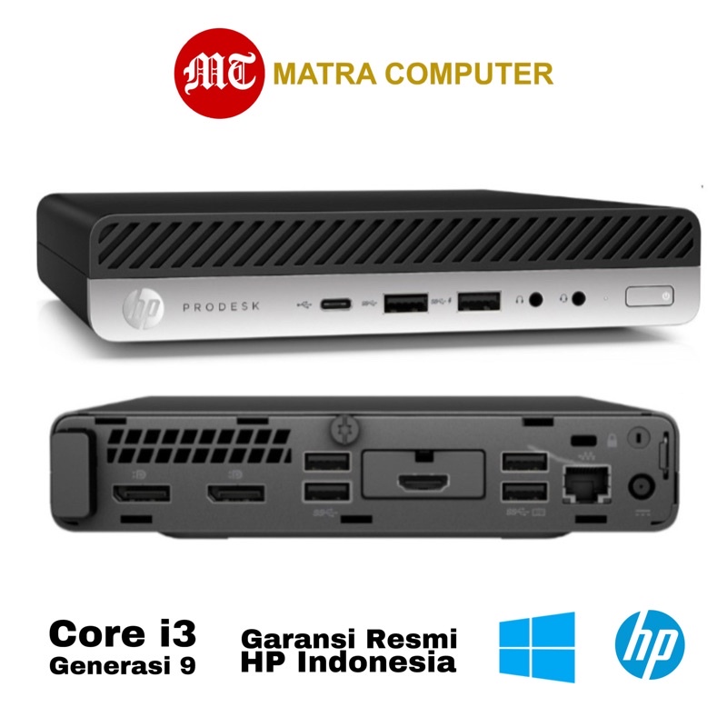 Jual komputer PC Mini core i3 generasi 9 HP ProDesk 600 G5 dekstop mini ...