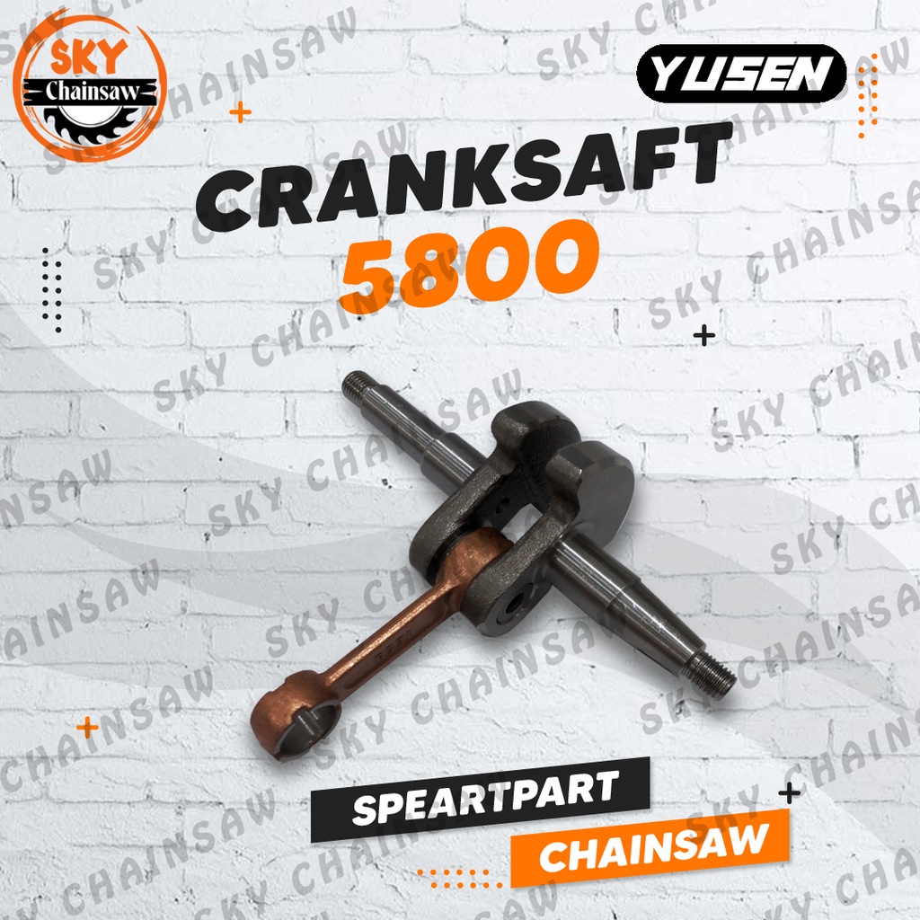 Jual Askrup Crank Shaft Crankshaft Mesin Gergaji Senso Chainsaw 5800 2 ...