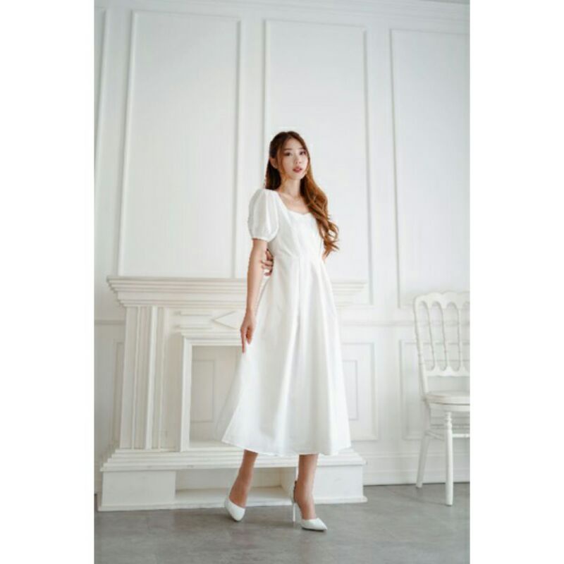 Jual HER VOGUE Kyung Dress | Dress terusan korean korea cantik photo ...