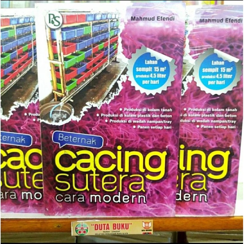 Jual Buku Budidaya Beternak Cacing Sutera / Sutra Secara Modern | Shopee Indonesia