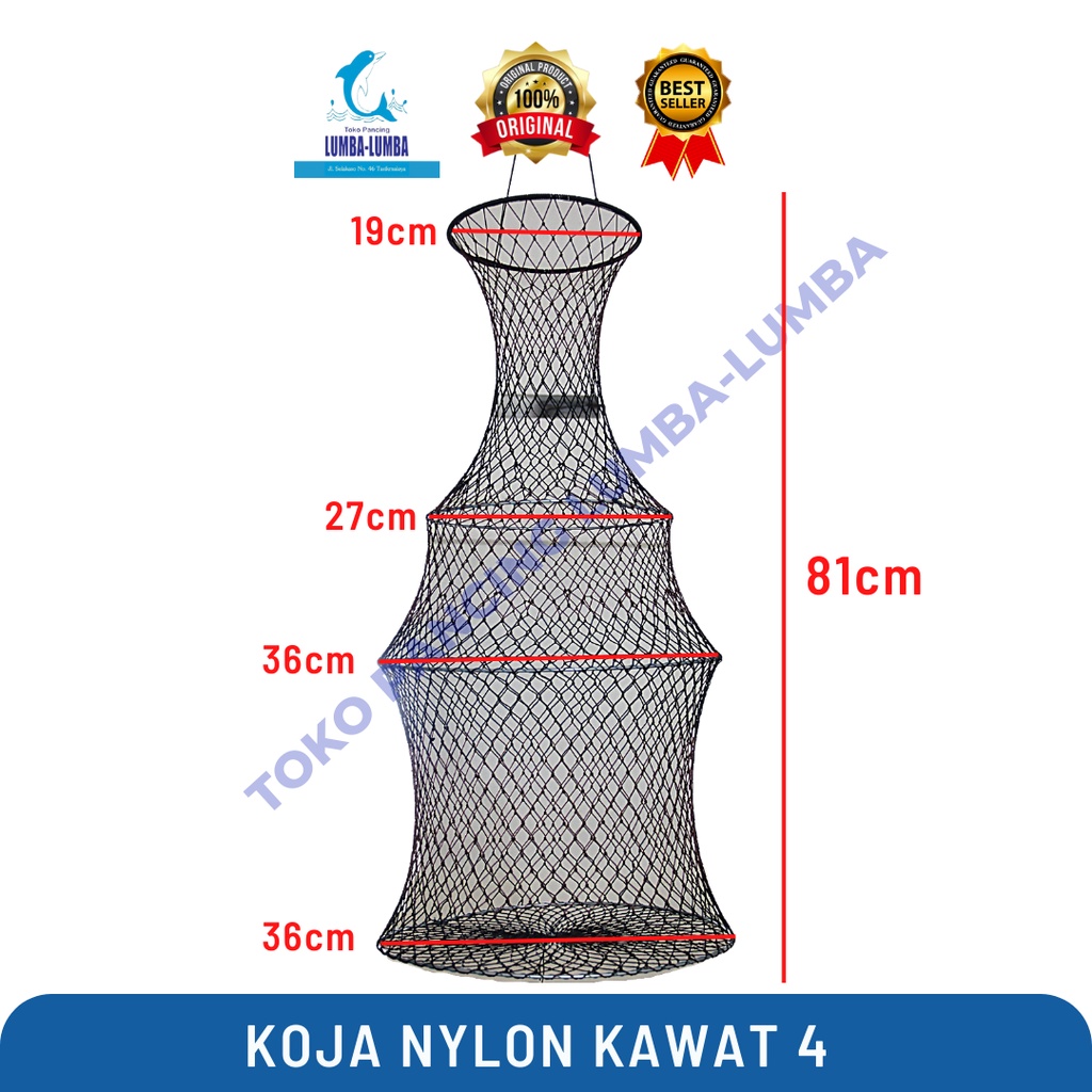 Jual Koja Nilon Kawat 4 / Keramba Ikan / Koja Ikan Bahan Nilon / Koja ...