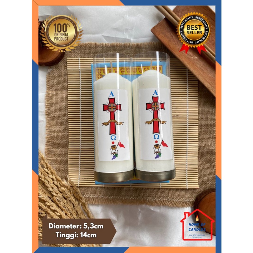 Jual Lilin Paskah Gereja | Lilin Ibadah Doa Rohani Paskah Ukuran 1 Kati ...