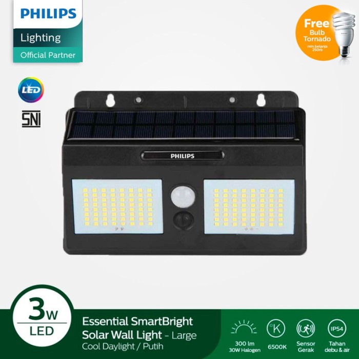 Jual Philips Essential Smartbright Solar Wall Light Large | Shopee ...