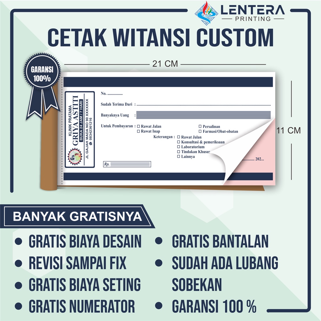 Jual Kwitansi Pembayaran Custom 2 Play 3 Play | Shopee Indonesia