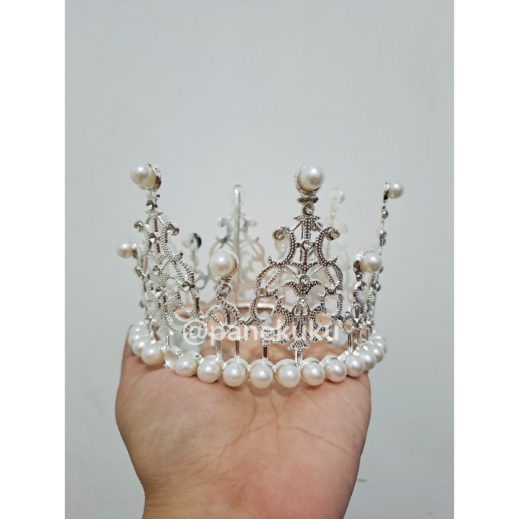 Jual Cake Topper MAHKOTA/ PRINCESS CROWN/ hiasan dekorasi kue/ korean ...