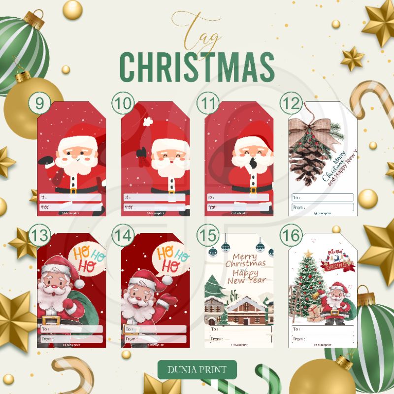 Jual Hangtag Natal Satuan Hang tag Christmas Gantungan Natal | Shopee ...