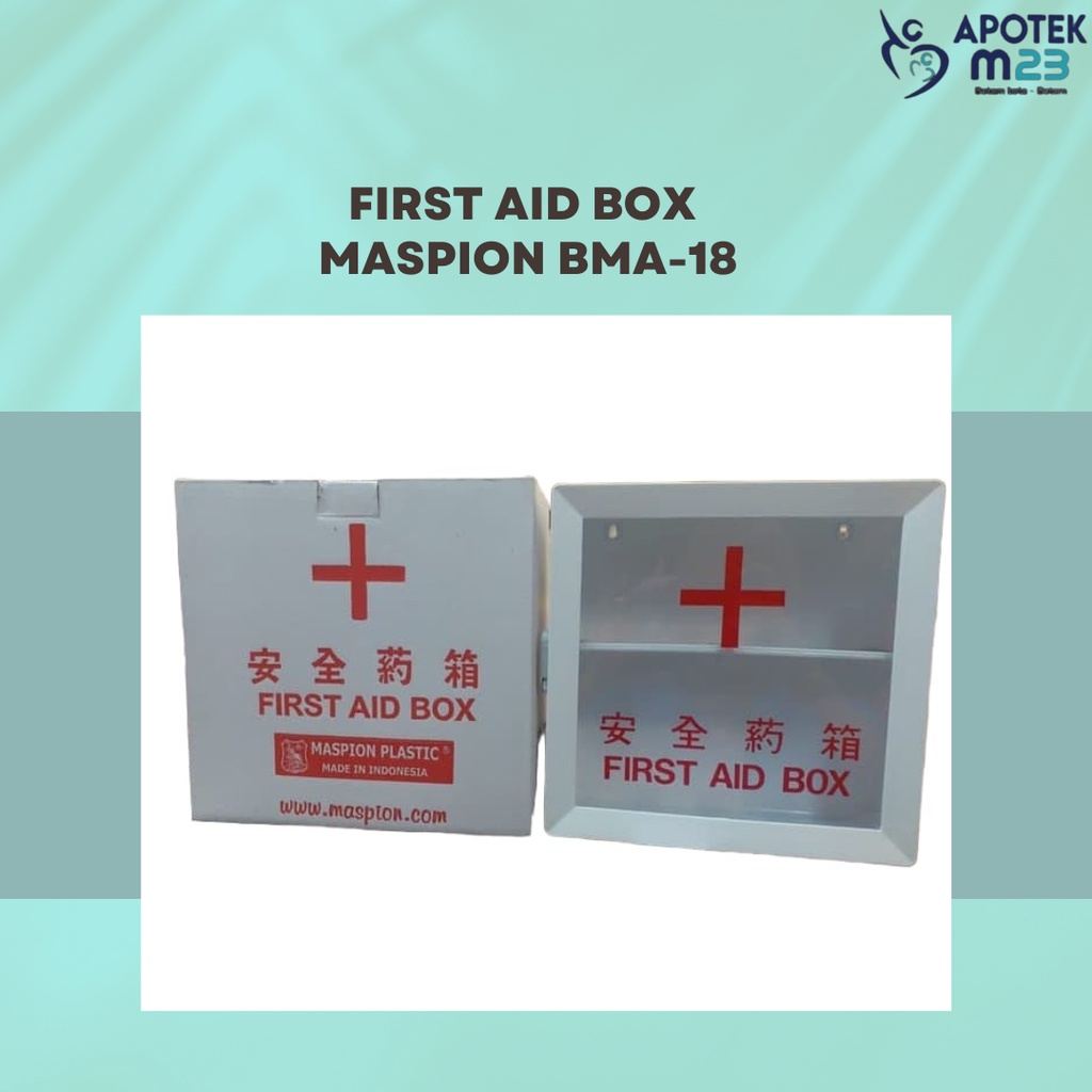 Jual MASPION BMA-18 First Aid Box Kotak Obat P3K | Shopee Indonesia