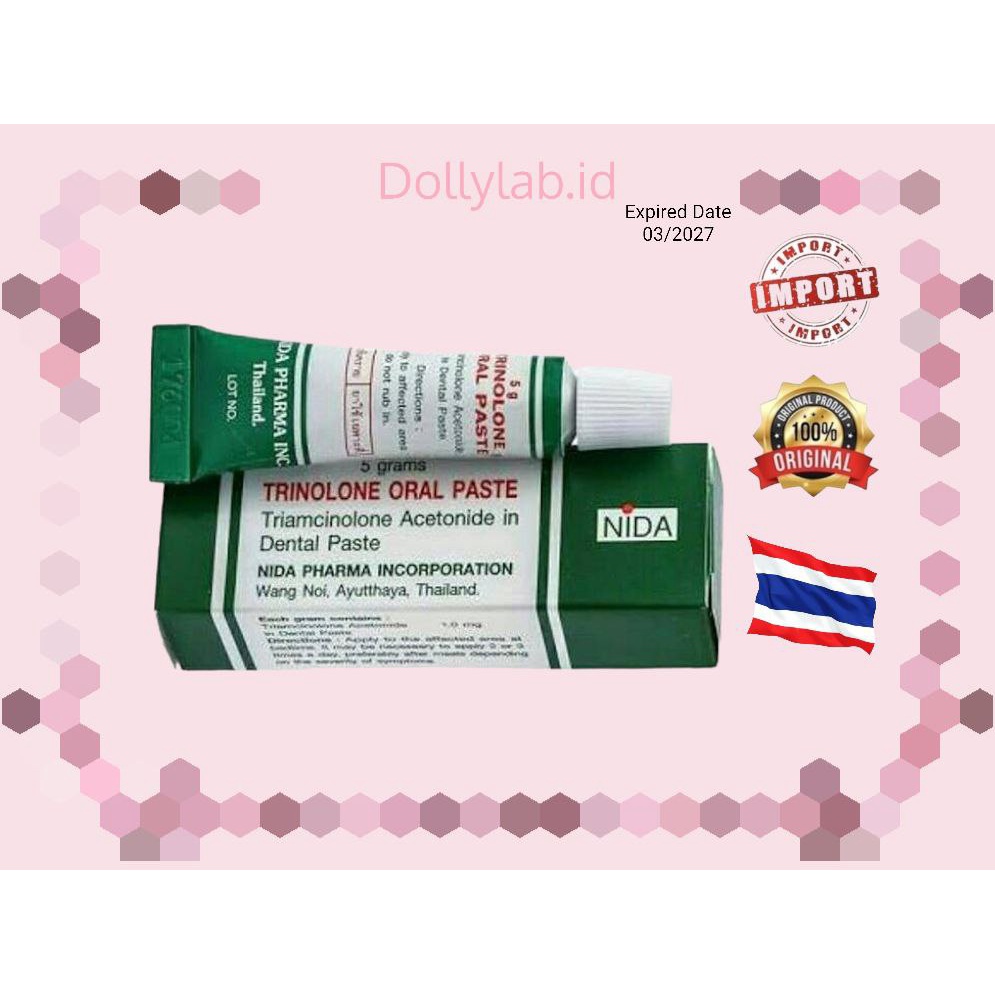 Jual NIDA TRINOLONE ORAL PASTE - Salep Sariawan | Untuk Sariawan (Obat ...