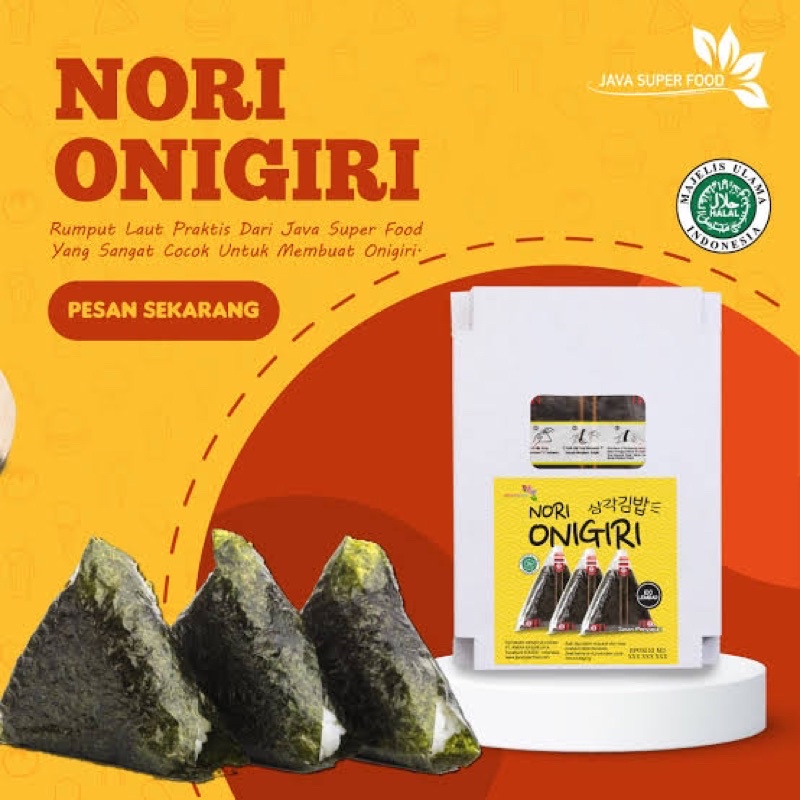 Jual JAVASUPERFOOD Nori Onigiri Isi 10 Lembar | Shopee Indonesia